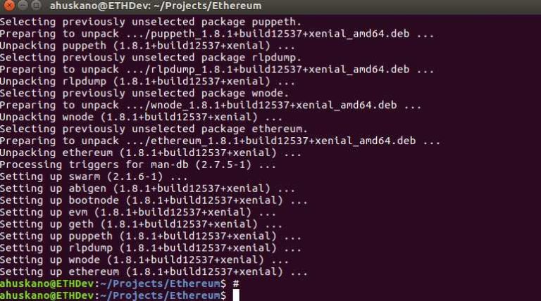 Ethereum Smart Contract Part 1 Install Ethereum Eth Client On Linux Async Labs Software